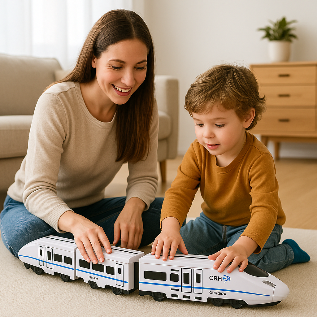 Smart Chain Train Toy – Interactive Electric Train – Cuddleberry