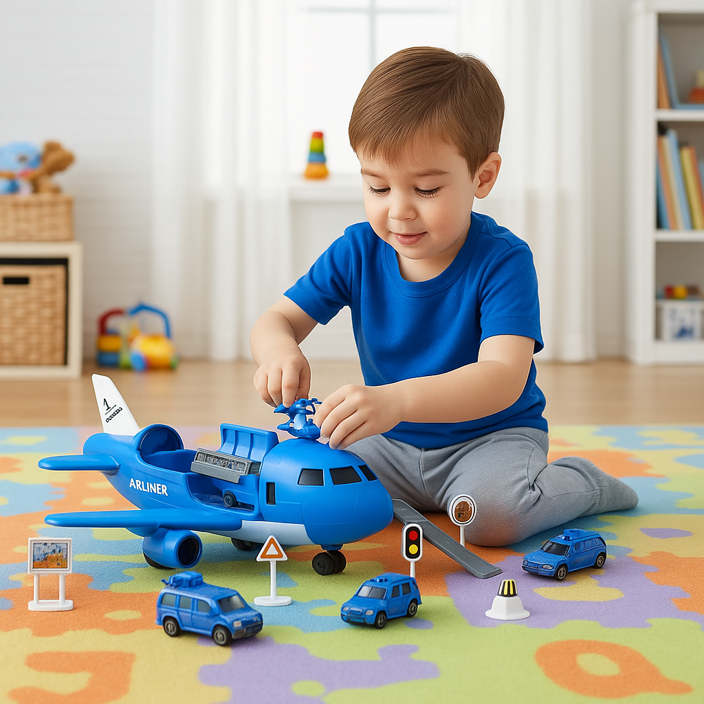 SkyFleet Transport Hub Play Set – Aircraft & Vehicle Adventure ...
