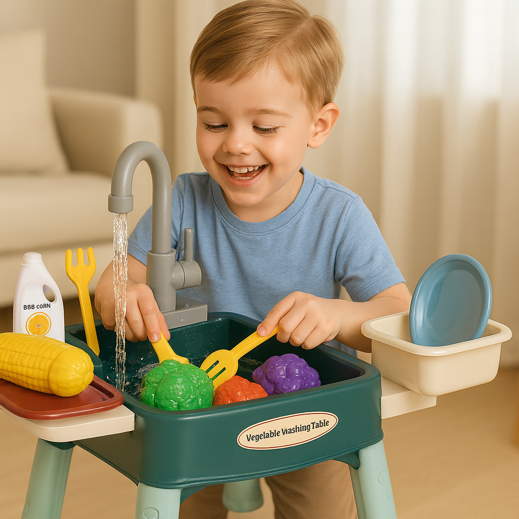 WaterWonder Kids’ Play Kitchen – Magical Tap & Realistic Role-Play Set ...