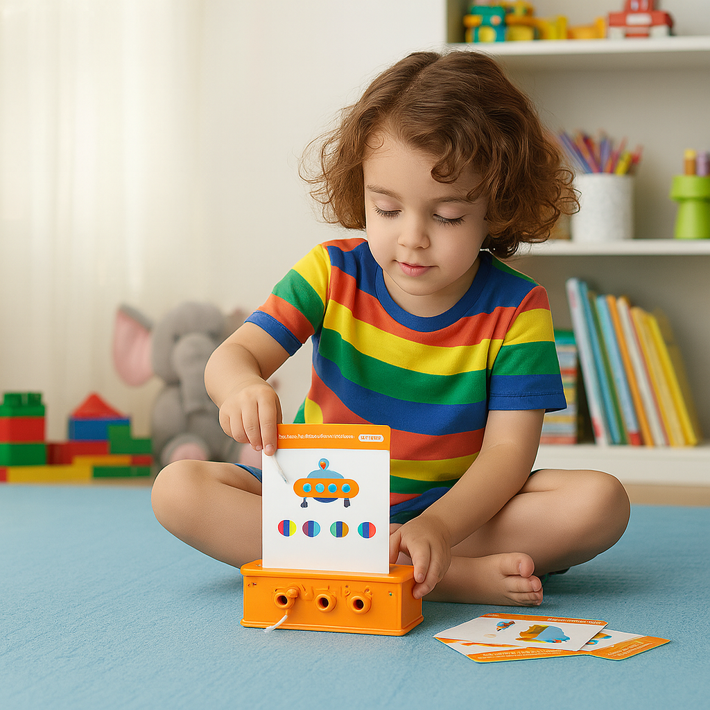Logic Key Puzzle Game – Kids Brain Challenge Set – Cuddleberry