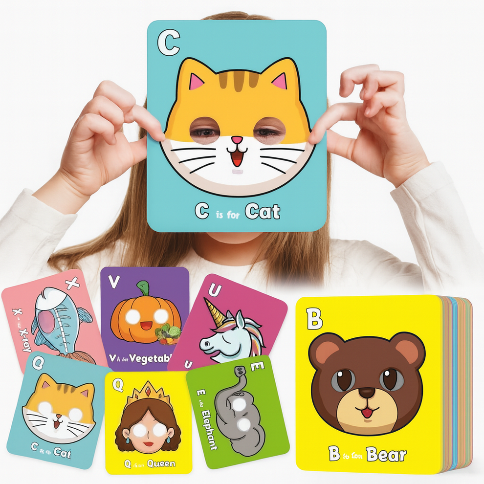 Wild ABC Alphabet Flashcards – Animal-Design Letter Cards for Kids ...