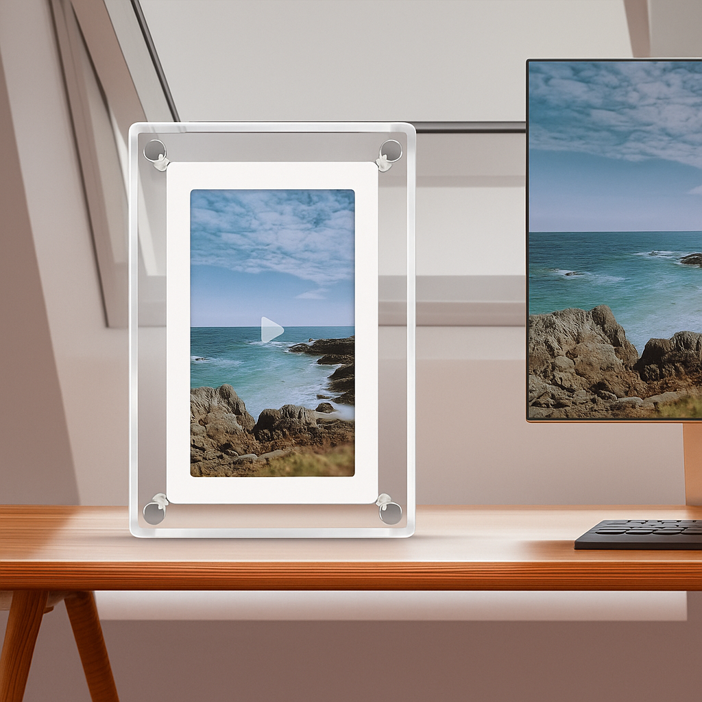 Digital Memories Frame – Elegant Acrylic Display for Family Photos ...
